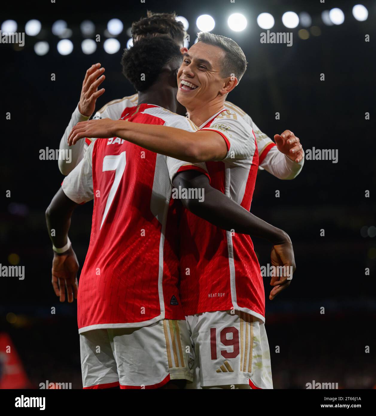 Bukayo saka arsenal 2023 celebration hi-res stock photography and ...