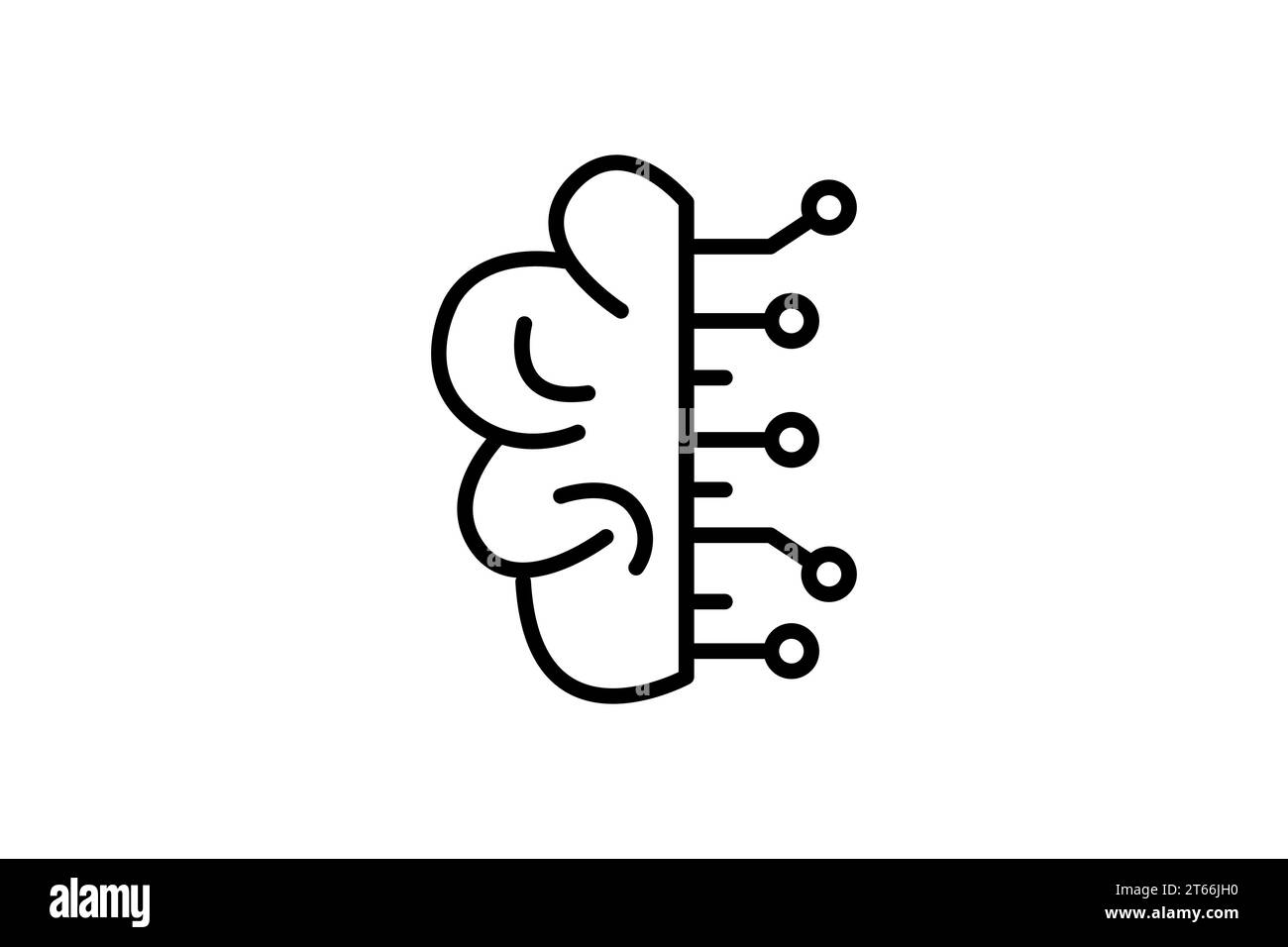 Machine learning process set Black and White Stock Photos & Images - Alamy