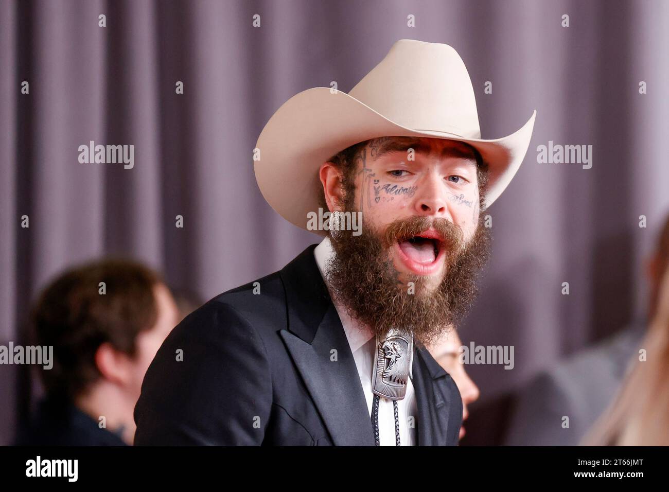 Nashville, United States. 19th Jan, 2023. Post Malone arrives on the ...