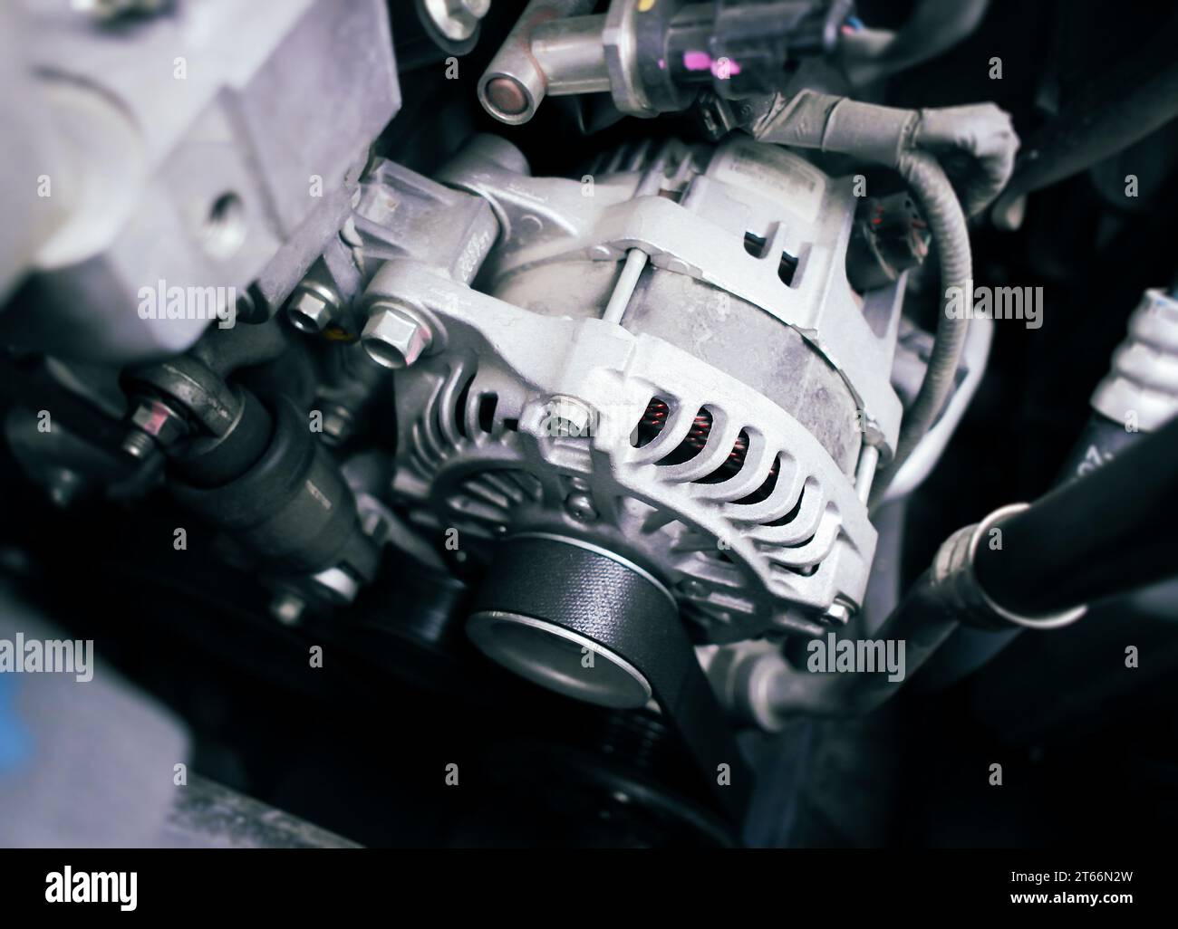 Electric car engine compartment hi-res stock photography and images - Alamy