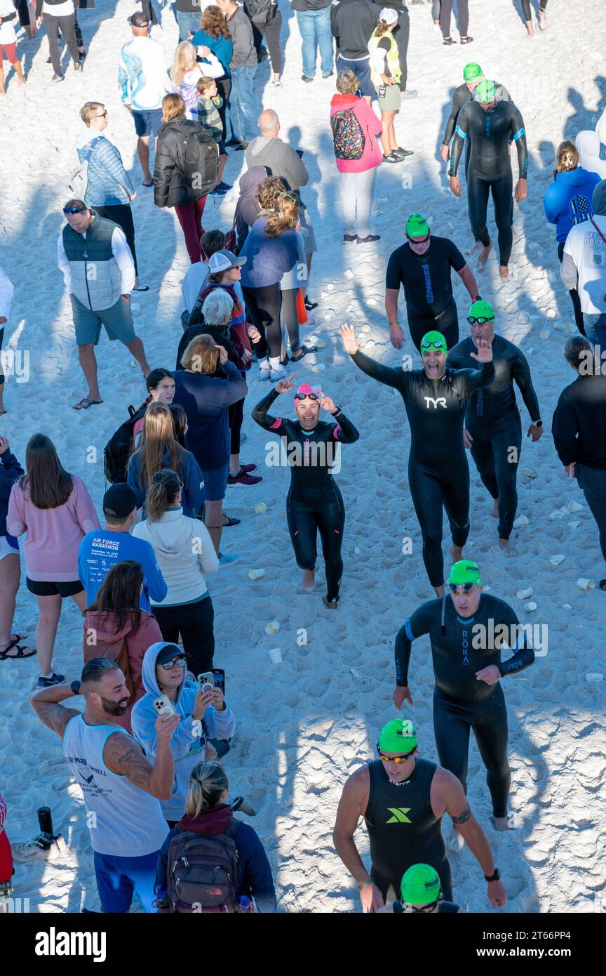 Panama City Beach, Florida - November 4, 2023 - Crowd of spectators and ...