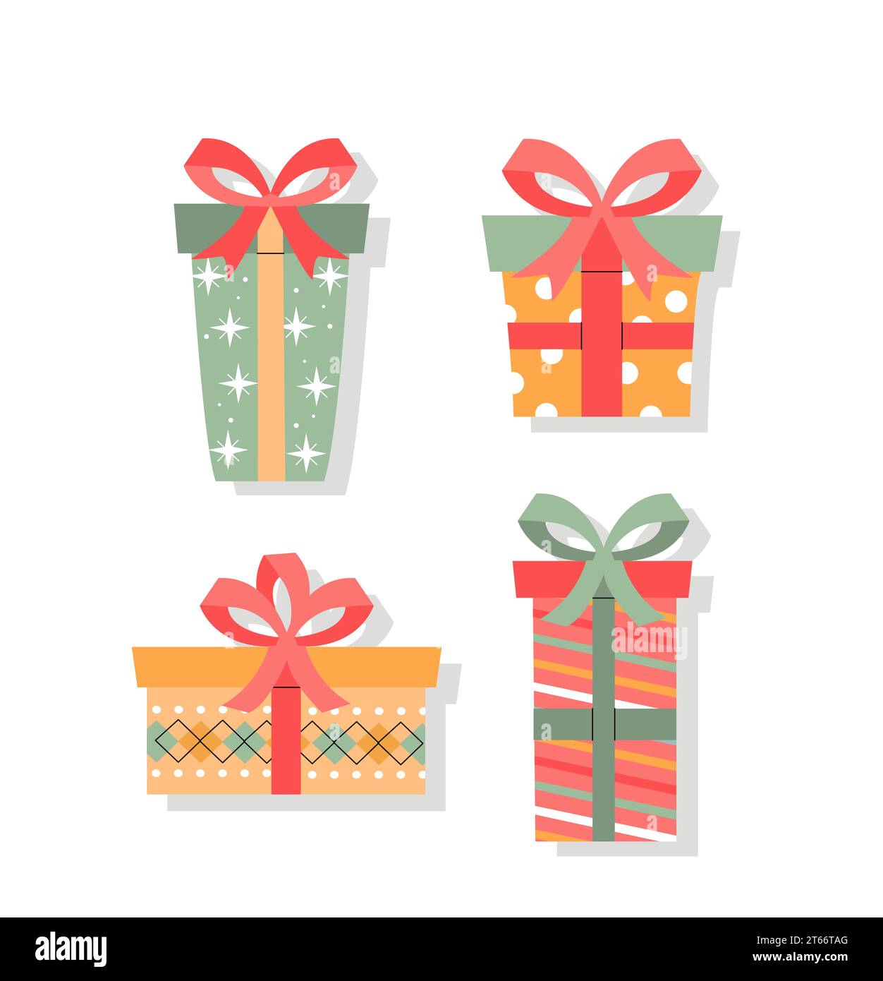 Yellow christmas paper shopping bag Cut Out Stock Images & Pictures - Alamy
