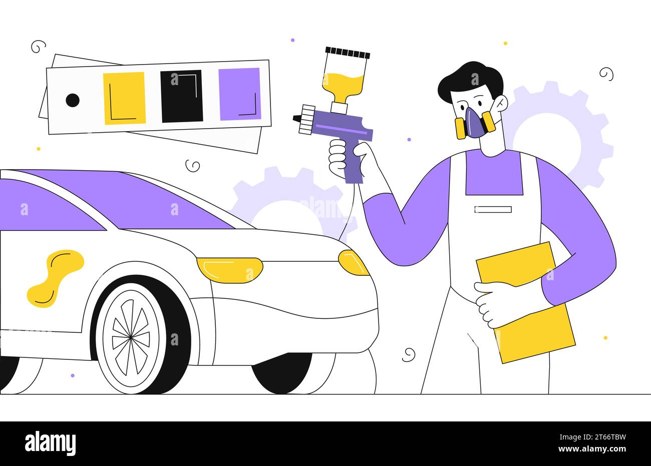 Shiny paintwork Stock Vector Images - Alamy