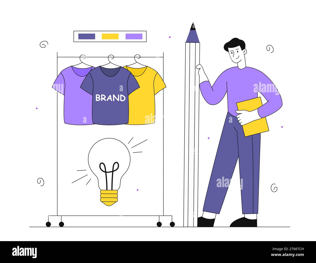 Clothing designer with closet vector concept Stock Vector Image & Art ...