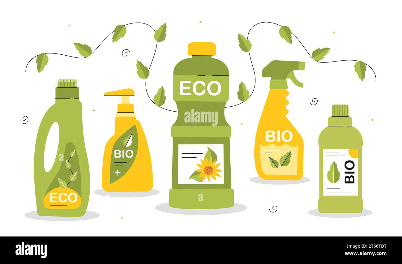 Set of ecological products vector Stock Vector Image & Art - Alamy