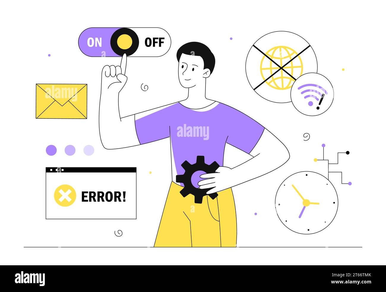 Man wifi router Stock Vector Images - Alamy