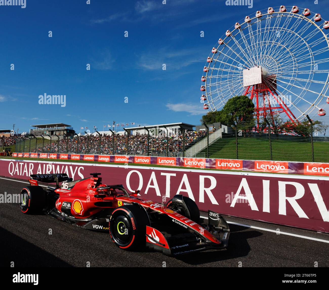 Suzuka Grand Prix Circuit, 9 November 2023: Charles Leclerc (MCO) of ...