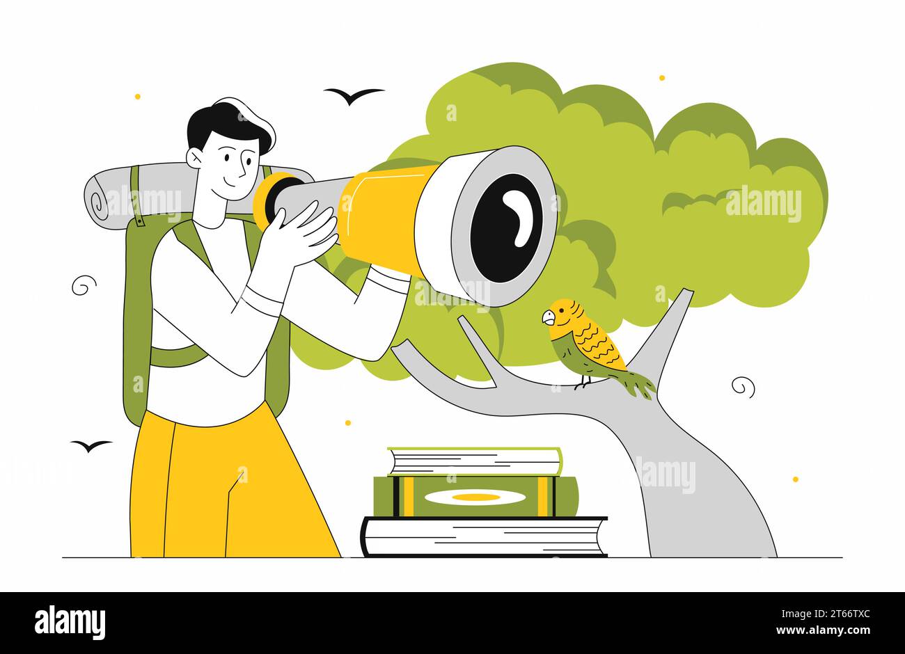 Studying camera Stock Vector Images - Alamy