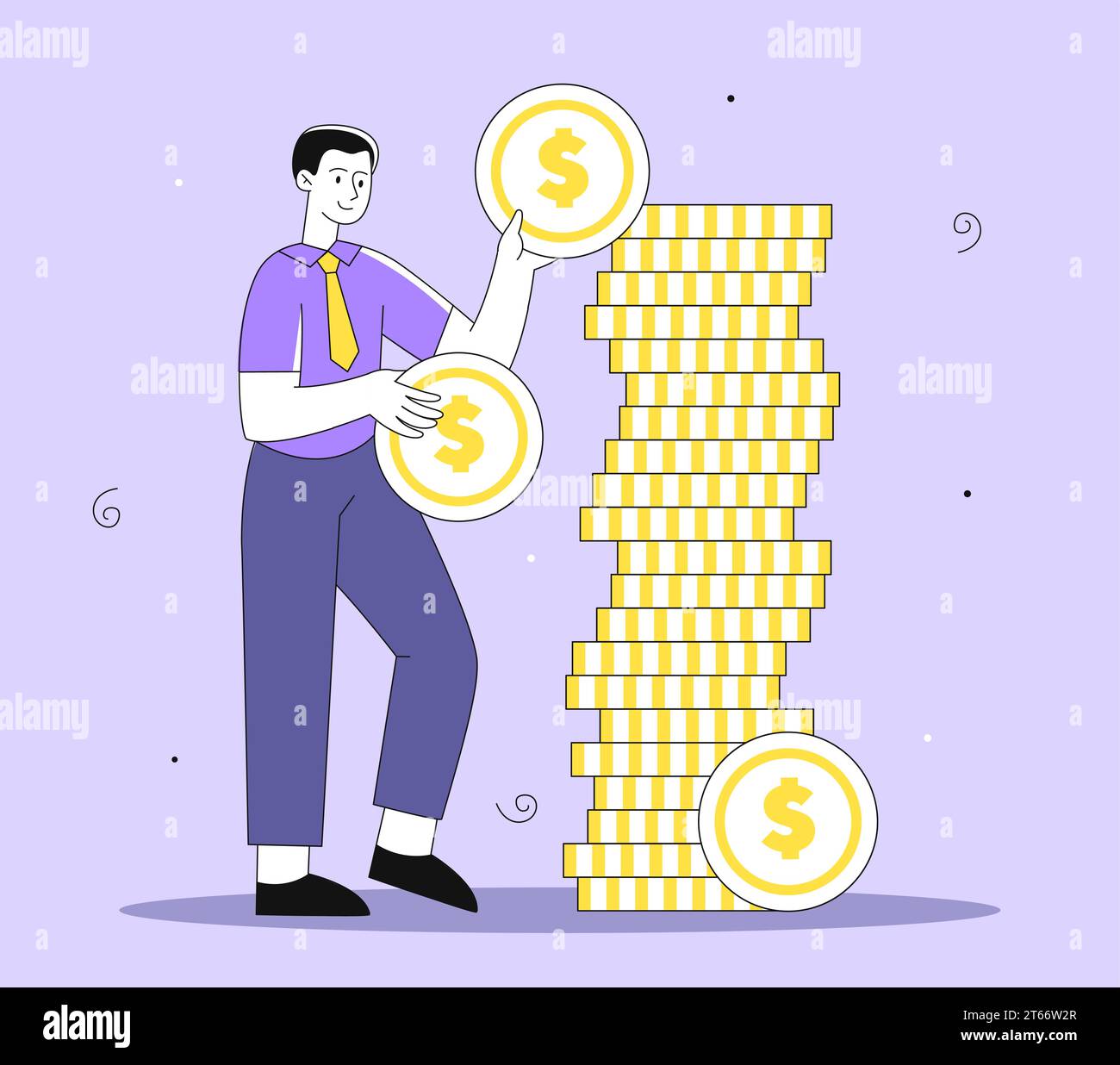 Savings earning compound interest Stock Vector Images - Alamy