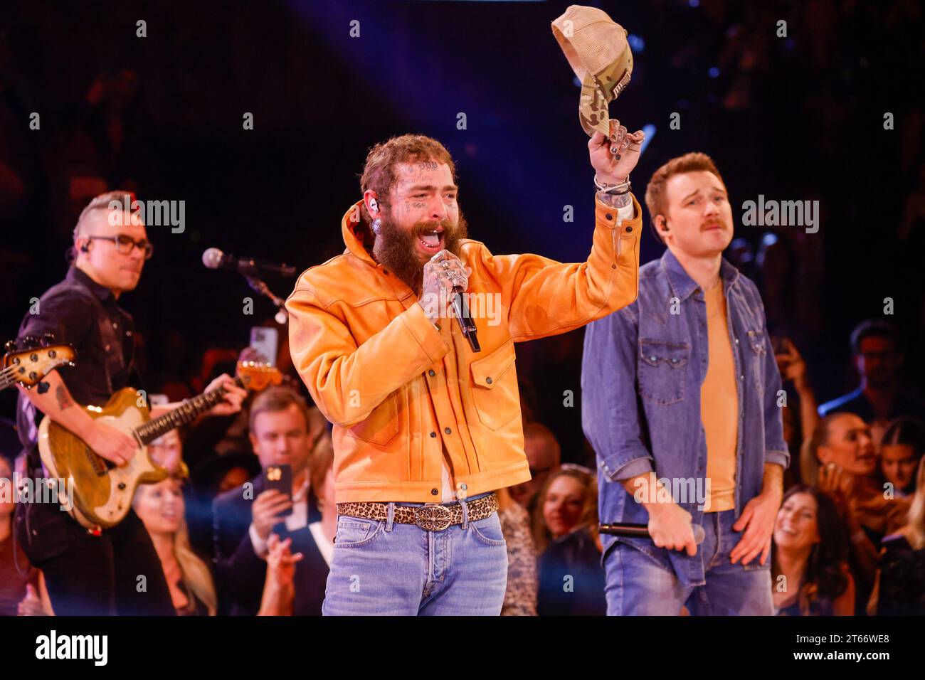 Nashville, United States. 08th Nov, 2023. Post Malone joins Hardy and ...