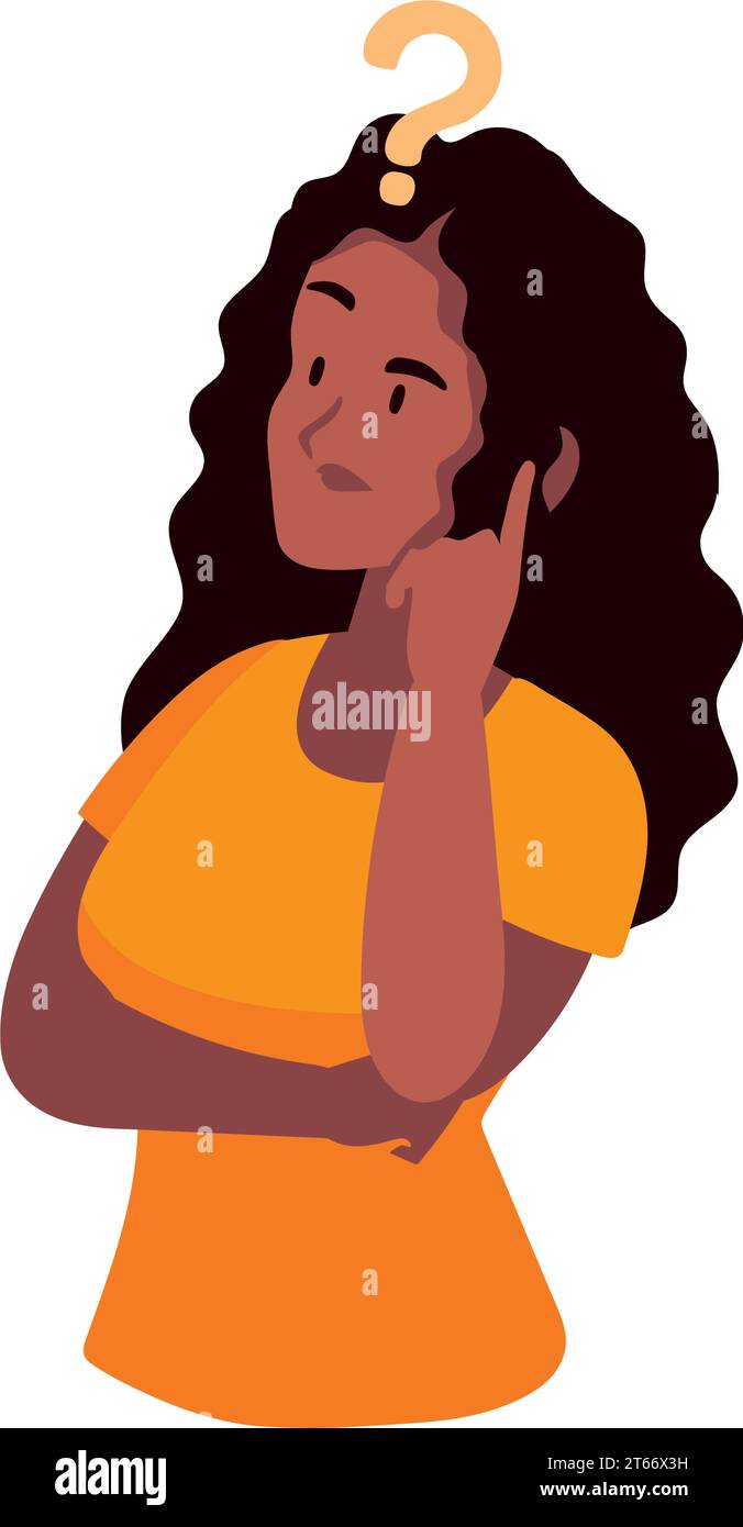 Curious woman portrait Stock Vector Images - Alamy