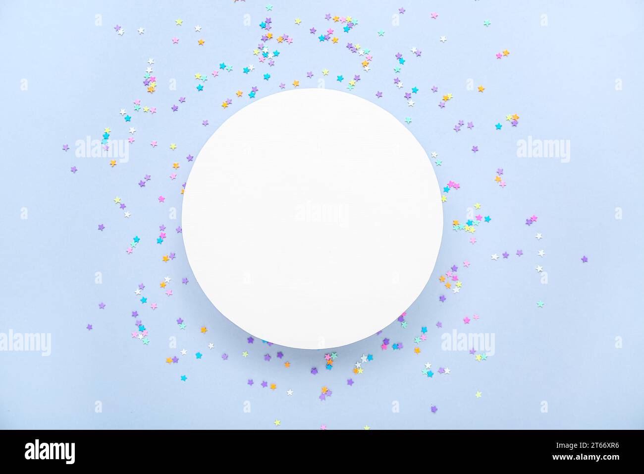 Blank card with stars on light background Stock Photo - Alamy