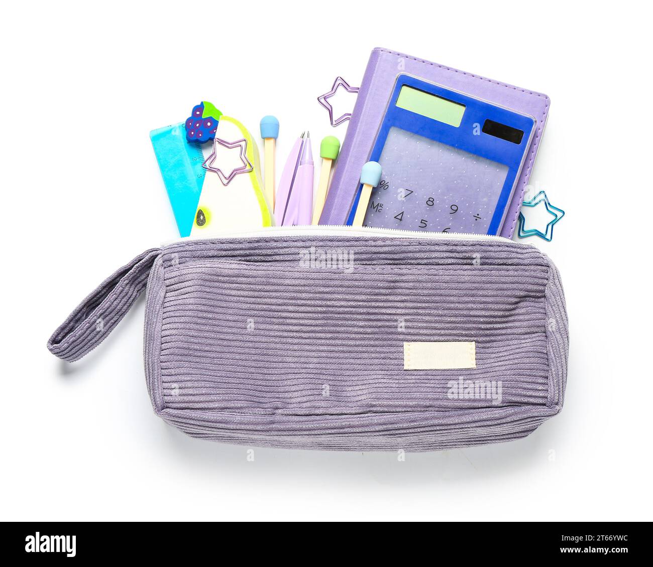 School pencil case isolated top view Cut Out Stock Images & Pictures ...