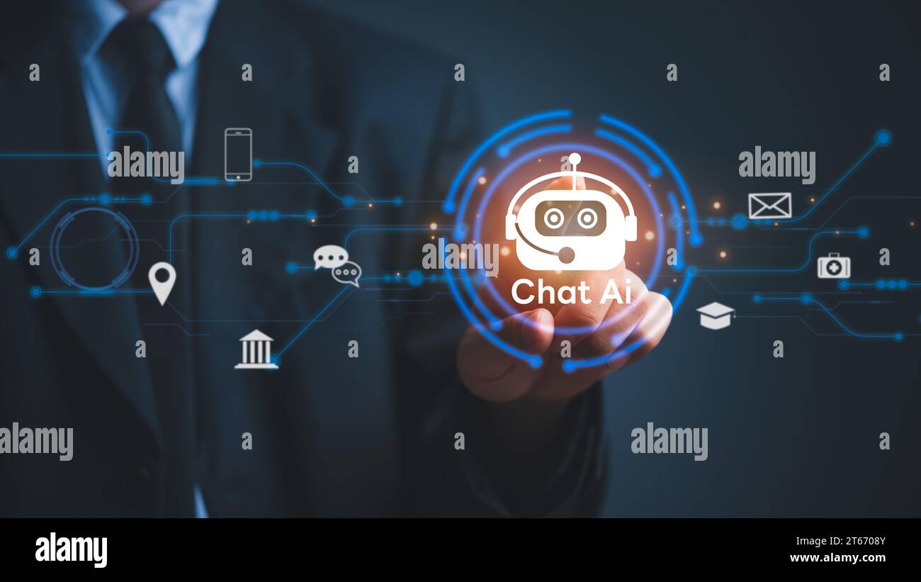 Innovative Chat Bot AI conversation artificial intelligence on Virtual ...