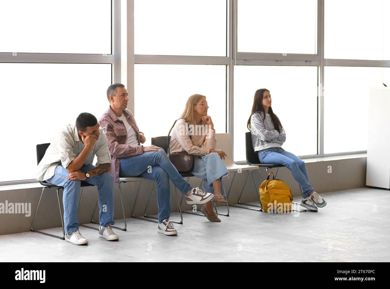 Patients waiting for their turn at hospital Stock Photo - Alamy
