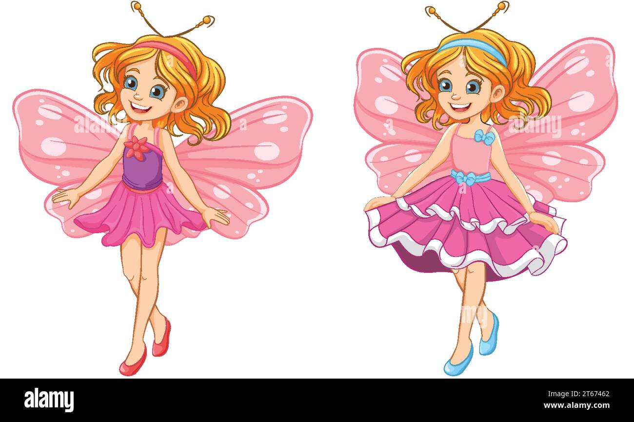 A cute fairy princess ready for a magical party Stock Vector Image ...