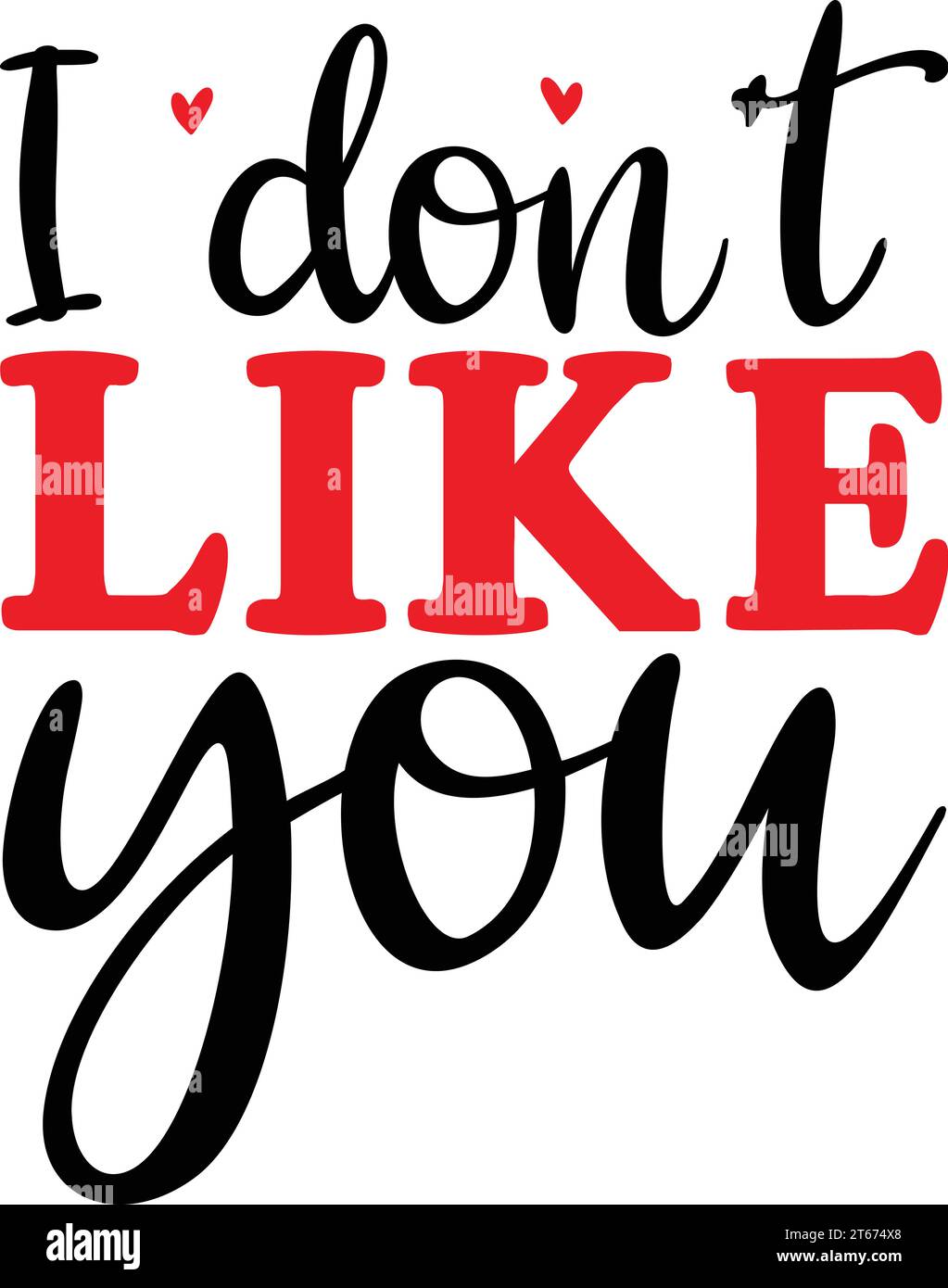 I dont want it Stock Vector Images - Alamy