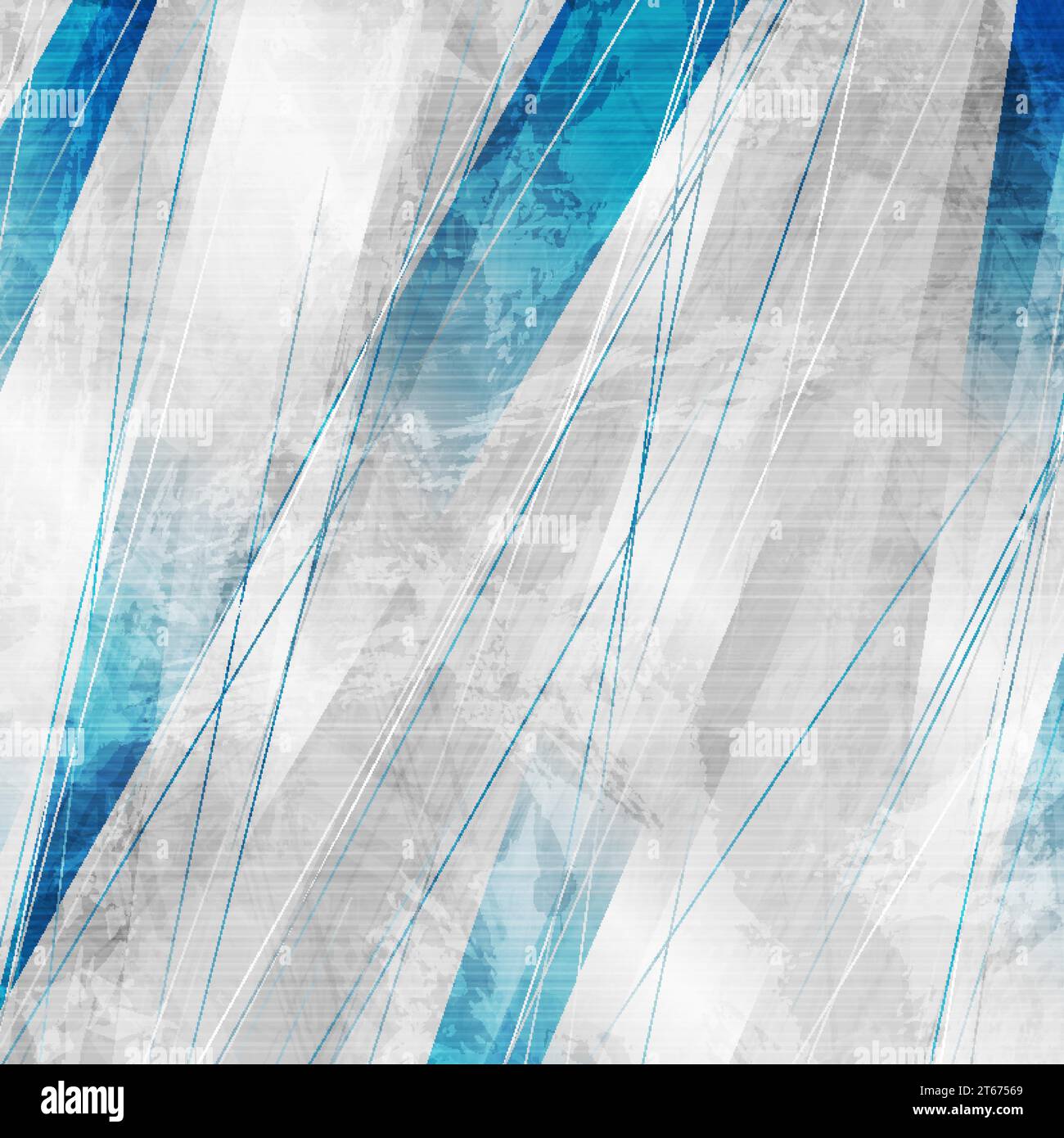 Blue and grey grunge stripes abstract geometric tech background. Vector ...