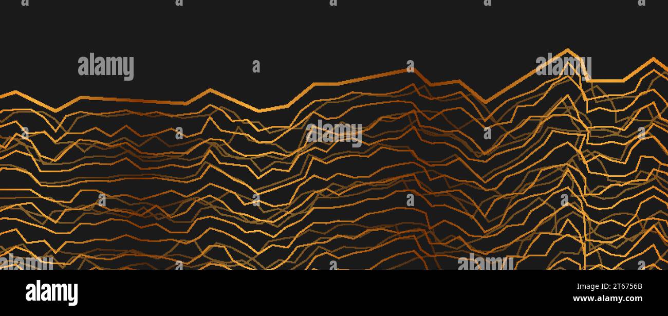 Golden curved lines abstract geometric luxury background. Vector design ...