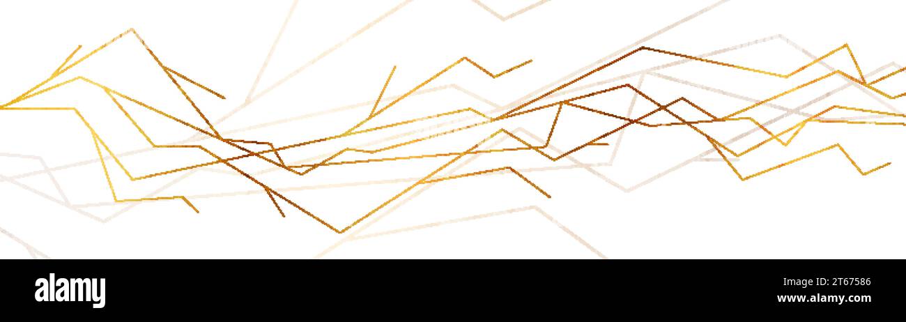 Luxury golden curved lines abstract geometric background. Vector banner ...