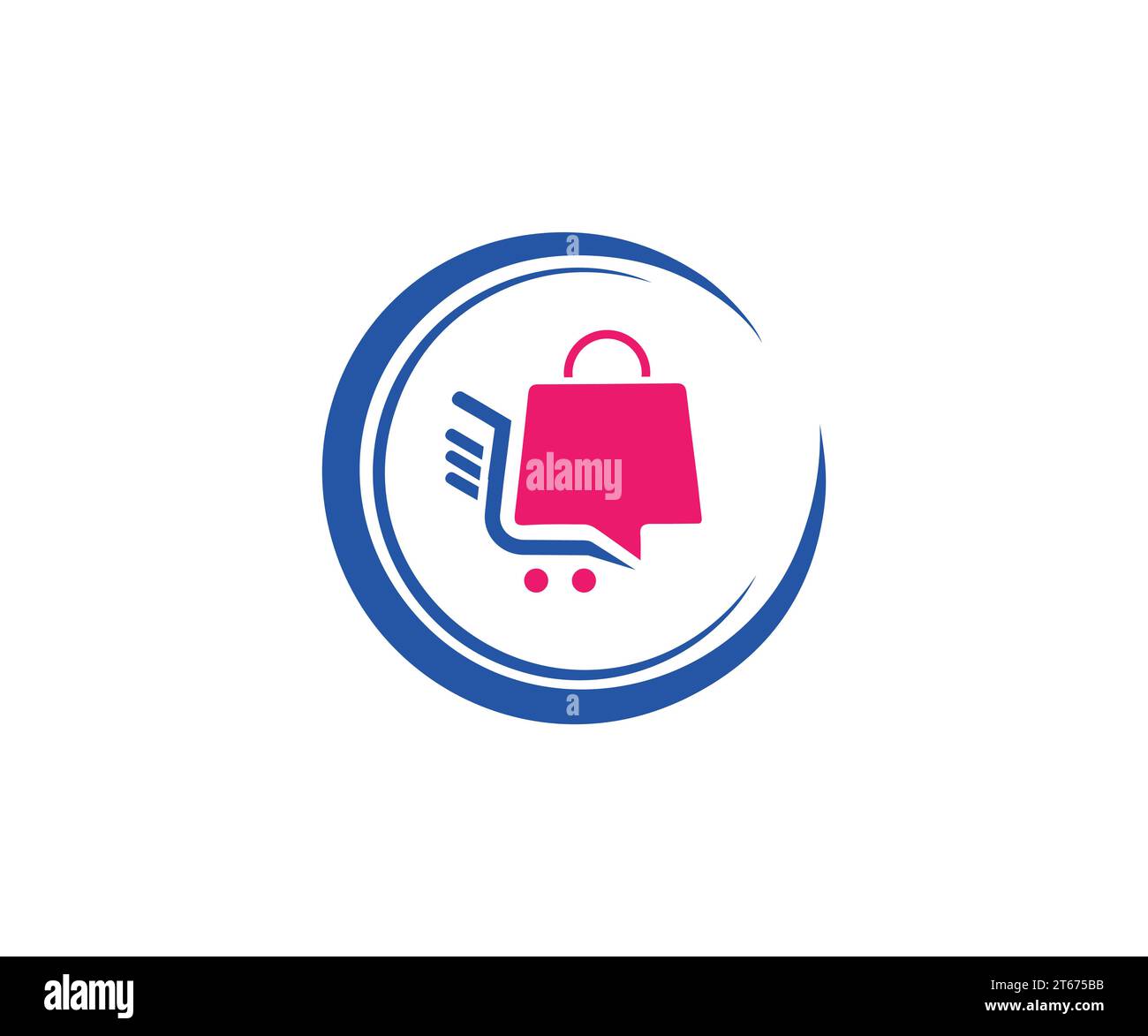 Shoping logo design vector Stock Vector Image & Art - Alamy