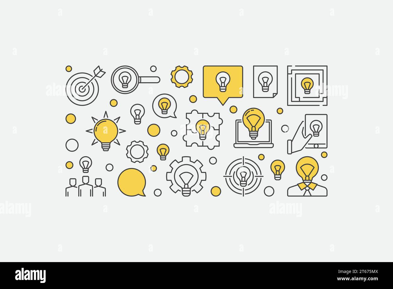 Business ideas banner design - vector creative concepts and ideas ...