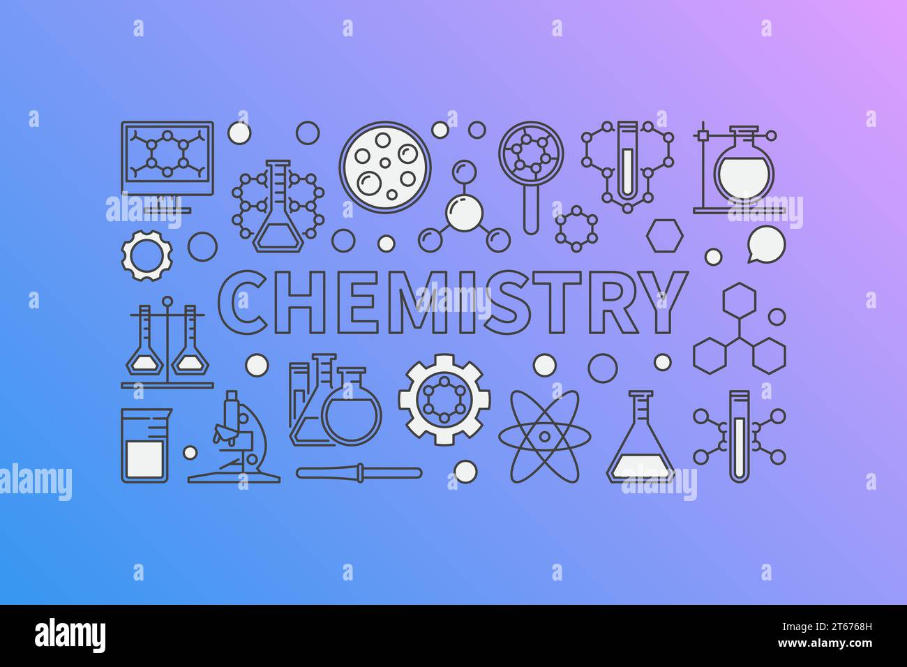 Chemistry creative background. Vector science and education ...