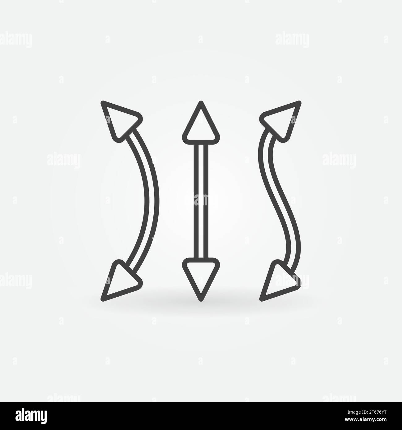 Spike piercing barbells vector outline icon or symbol Stock Vector ...