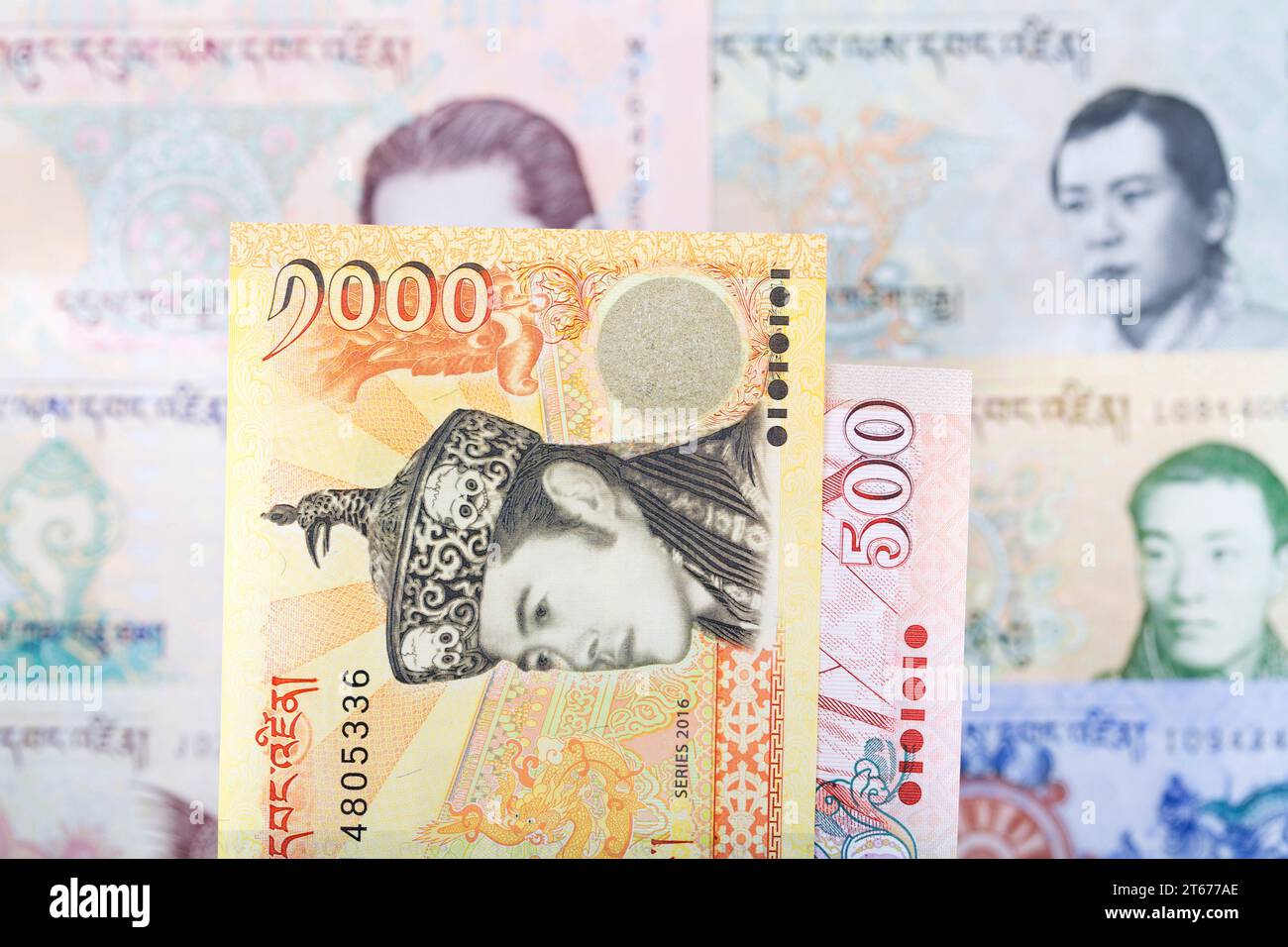 Bhutanese money - ngultrum a business background Stock Photo - Alamy