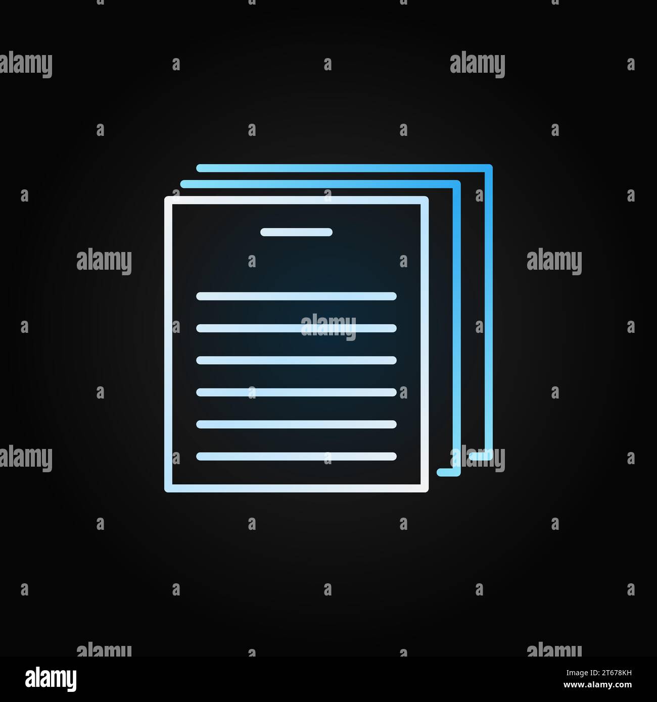 Document outline creative icon. Vector Documents modern symbol or logo ...