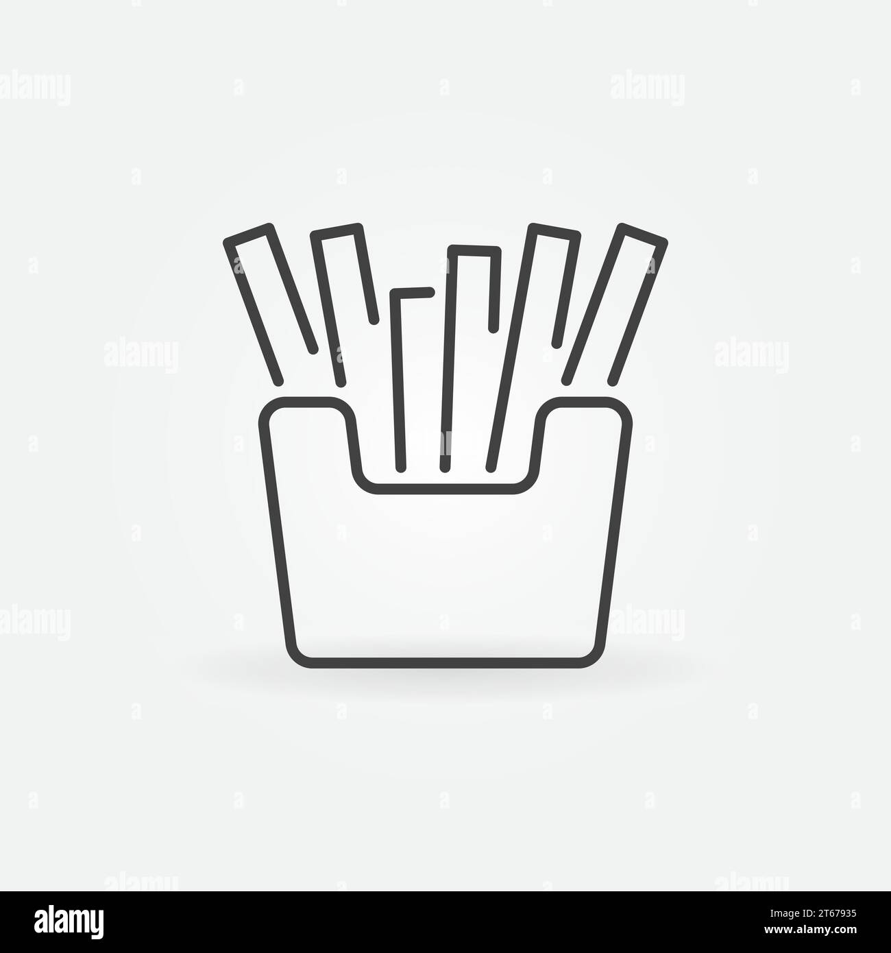 Fries food single Stock Vector Images - Alamy