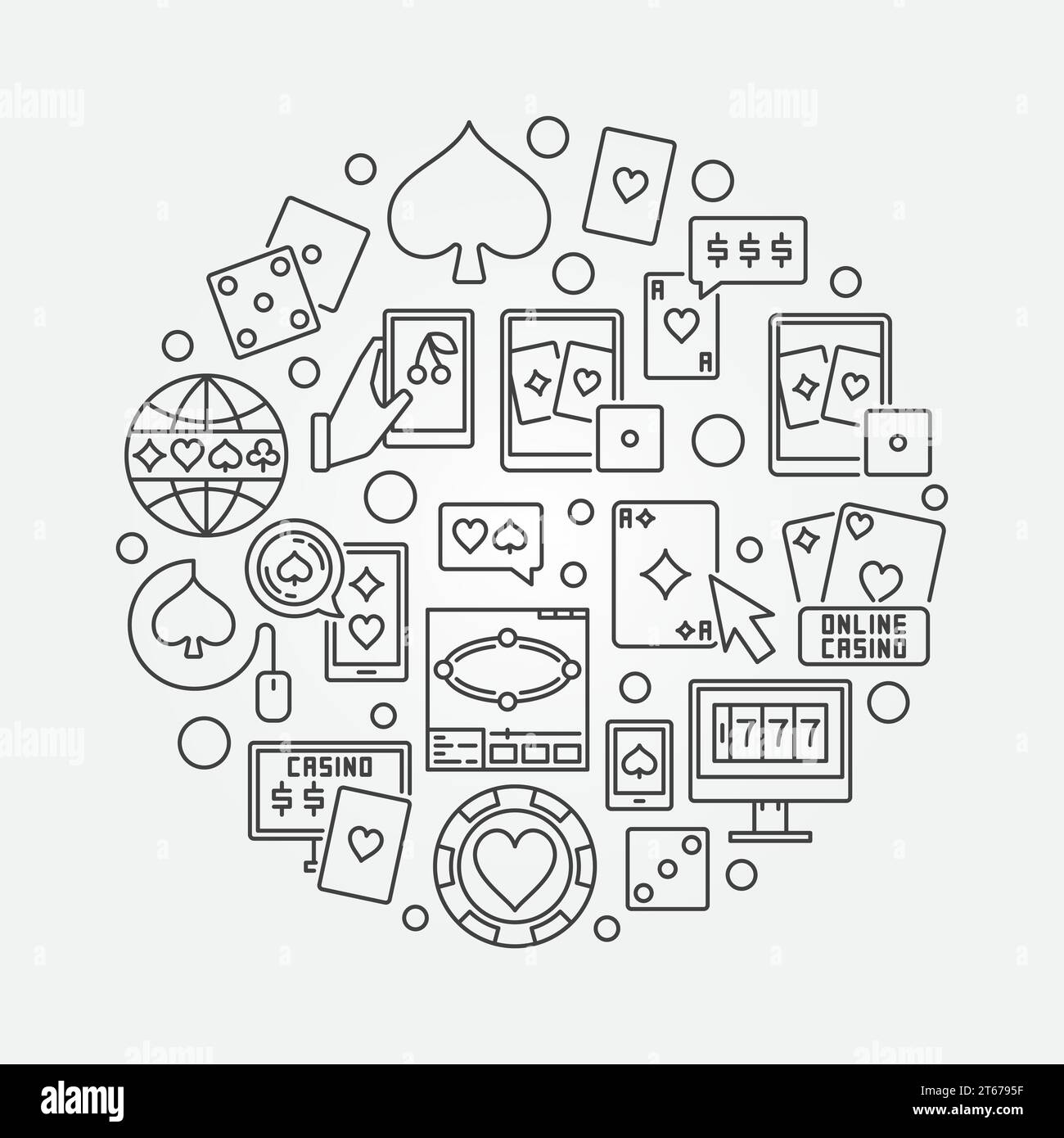 Mobile games in tablet Stock Vector Images - Alamy