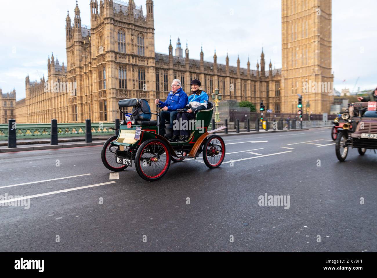 1900 De Dion Bouton car participating in the London to Brighton veteran ...