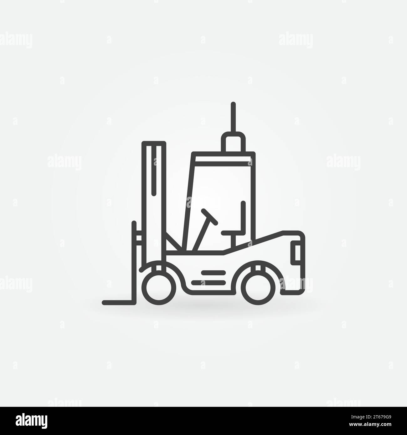 Forklift outline icon - vector symbol or logo element Stock Vector ...