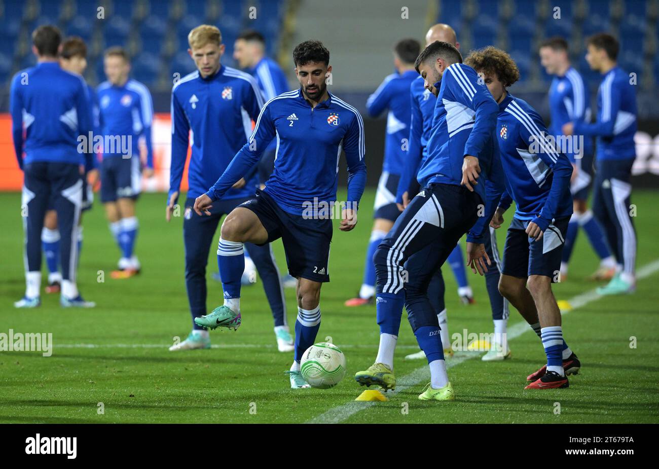 Plzen, Czech Republic. 08th Nov, 2023. Sadegh Moharrami, Dino Peric and ...