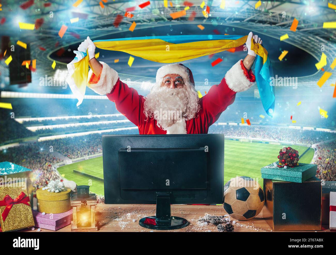 Football fan costume soccer supporter hi-res stock photography and ...