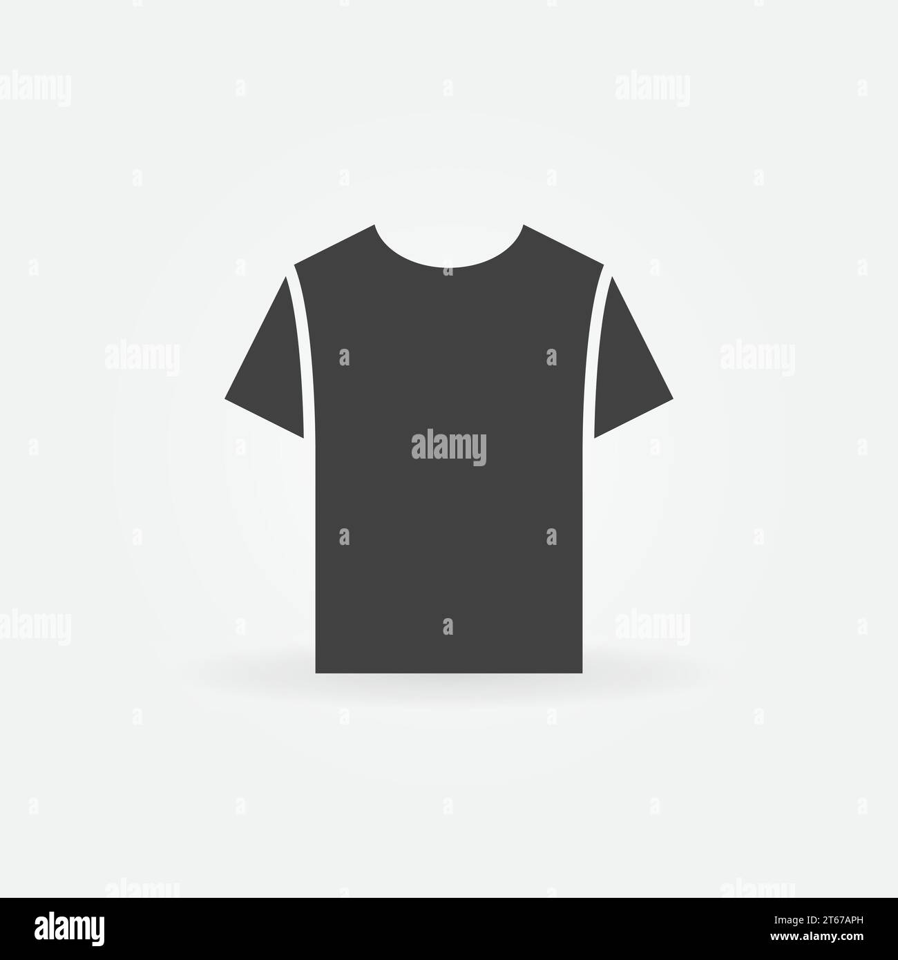 Tshirt minimal concept icon. Vector t-shirt symbol Stock Vector Image ...