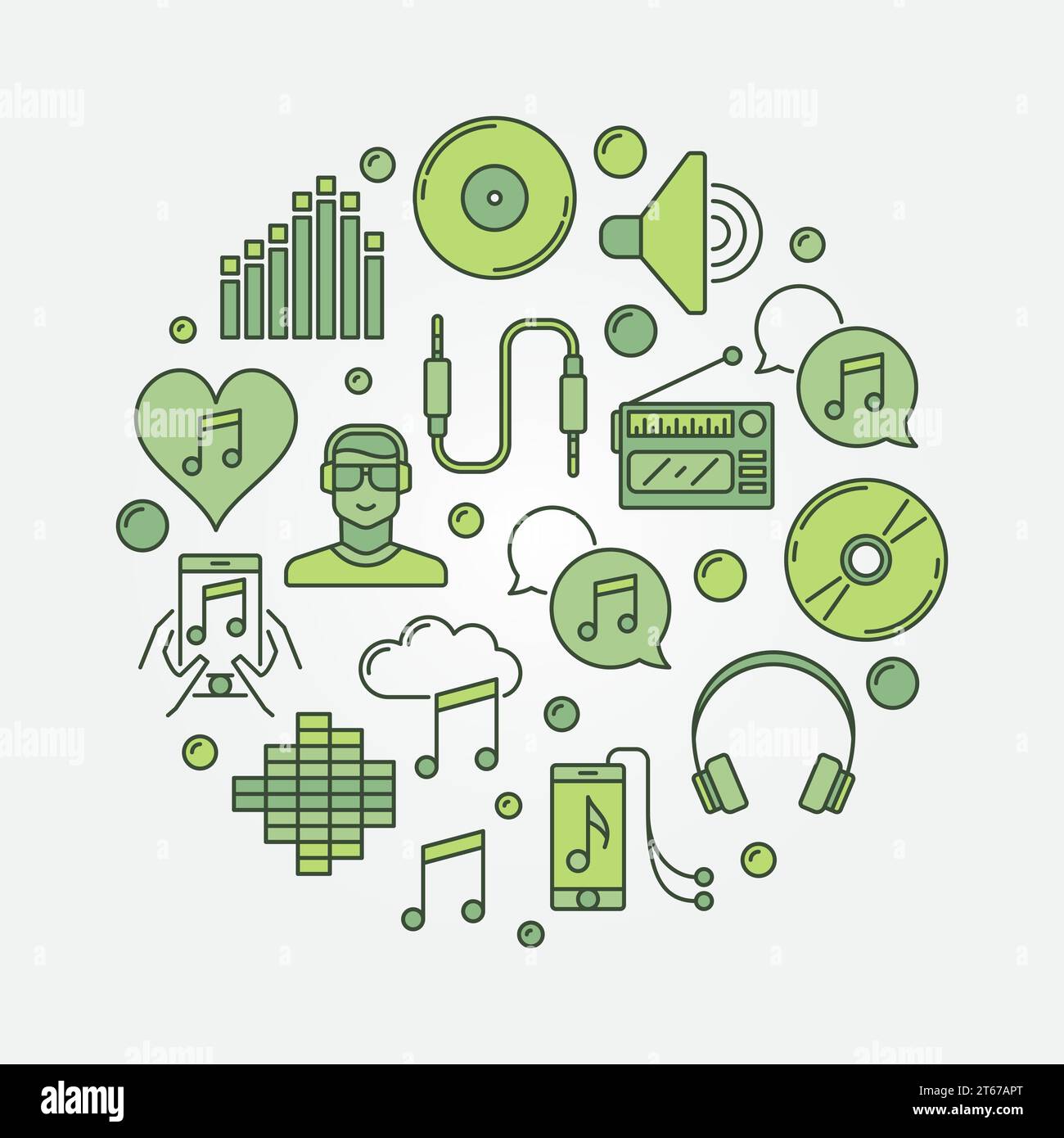 Cable loudspeaker Stock Vector Images - Alamy