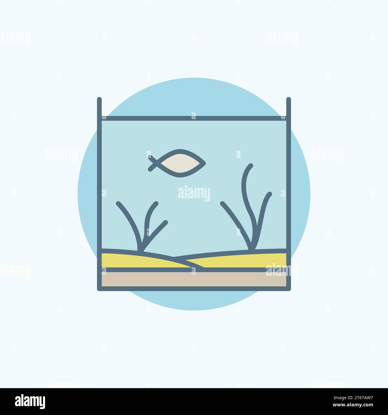Aquascape aquarium Stock Vector Images - Alamy