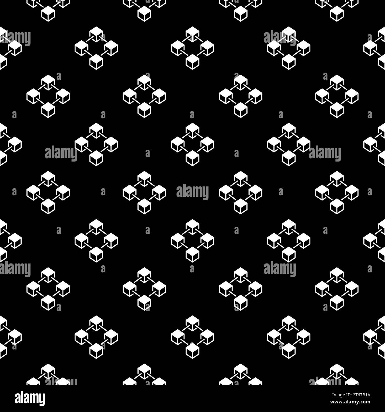 Tech crypto seamless pattern vector background illustration Stock ...
