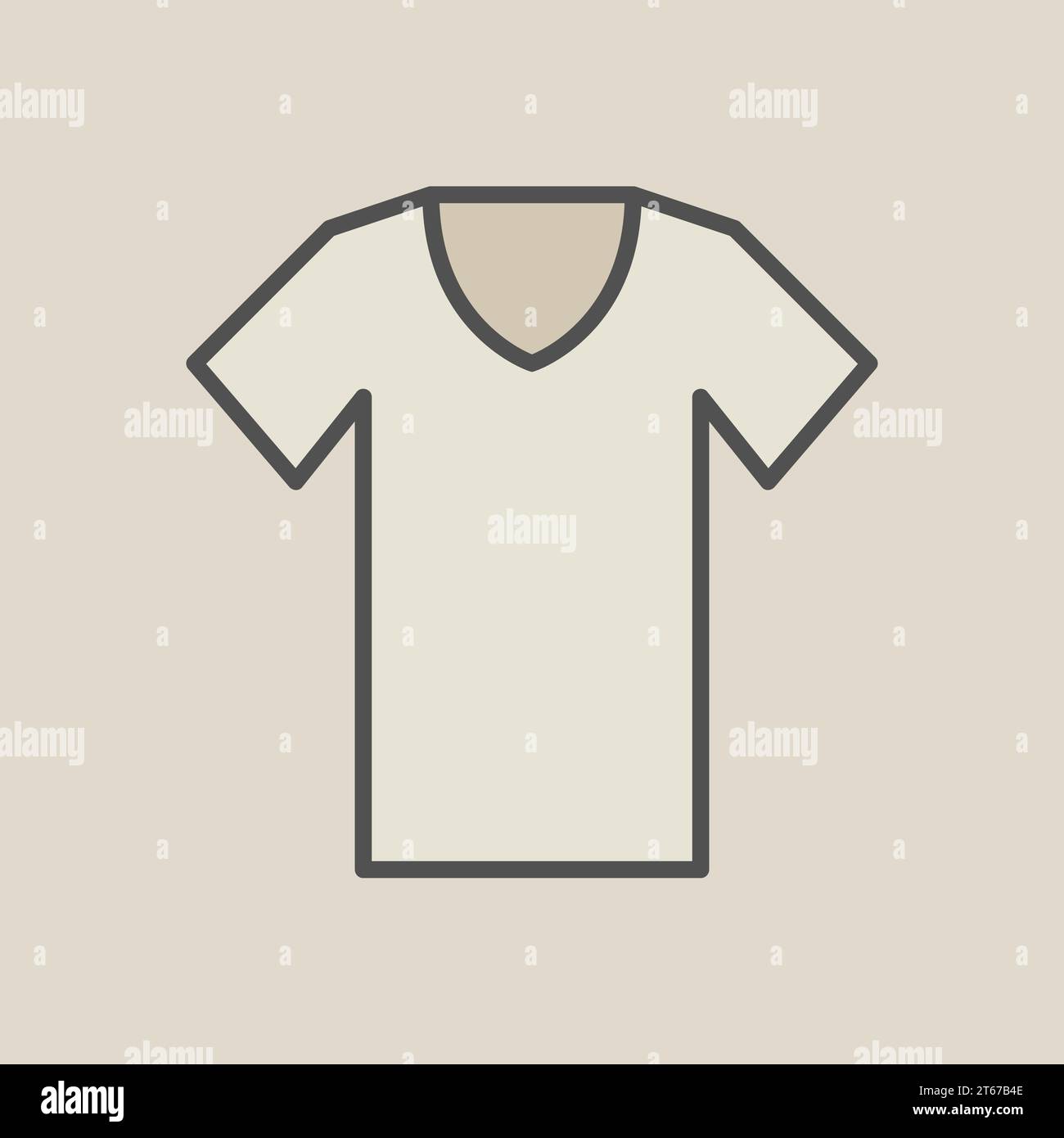 Brown T-shirt vector symbol or design element Stock Vector Image & Art ...