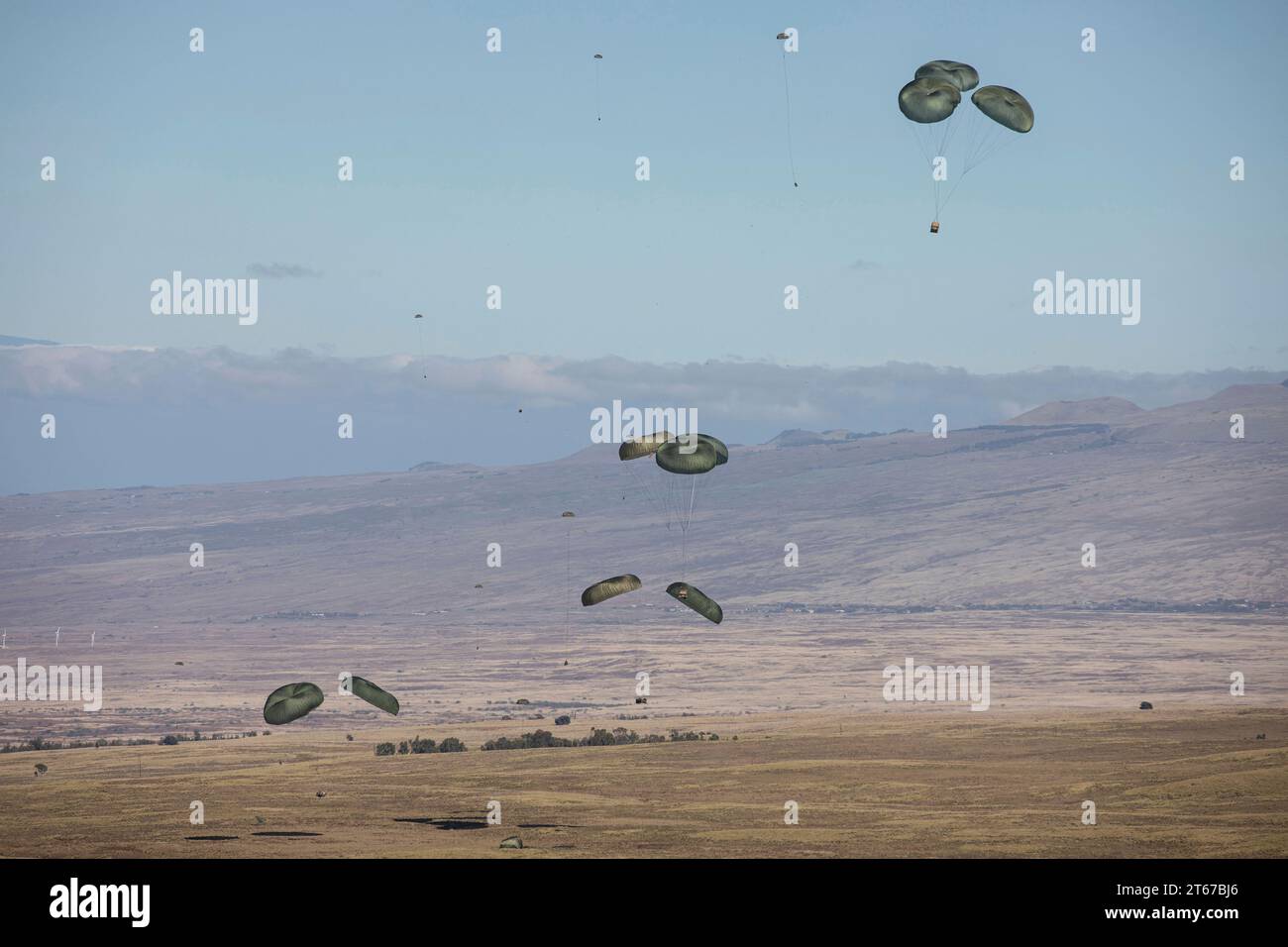 In this photo released by the U.S. Army, U.S. Air Force conducts an ...