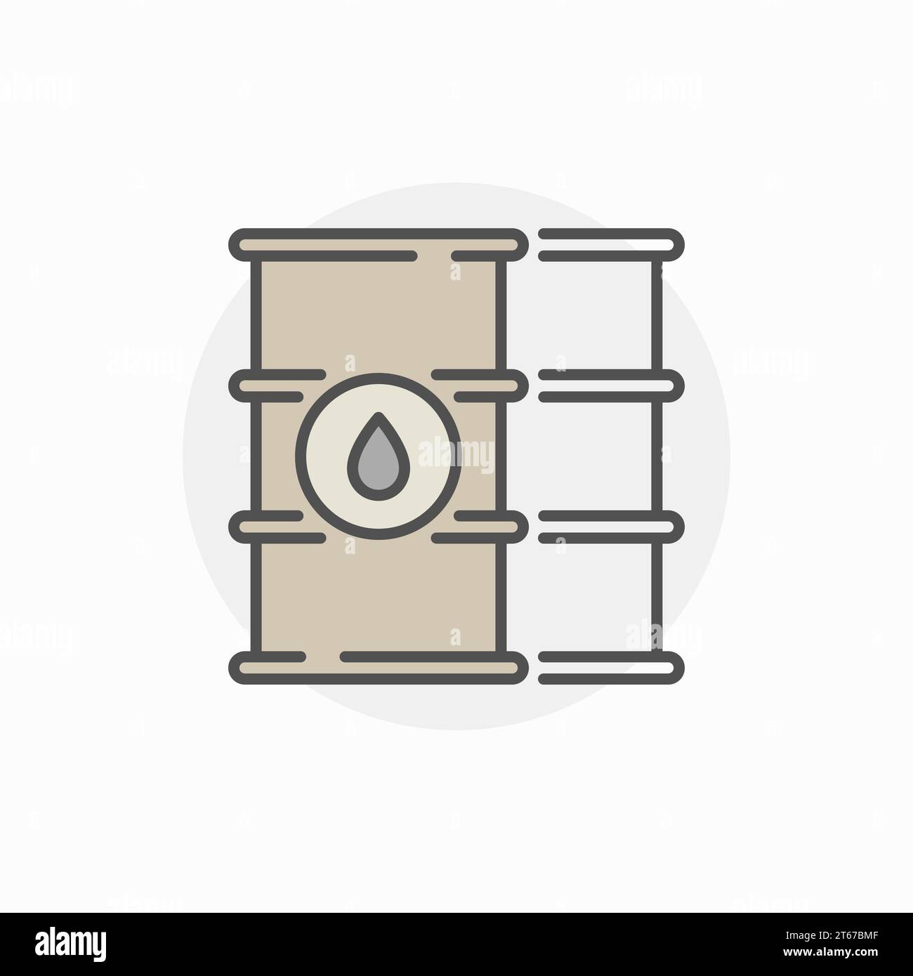 Two oil barrels Stock Vector Images - Alamy