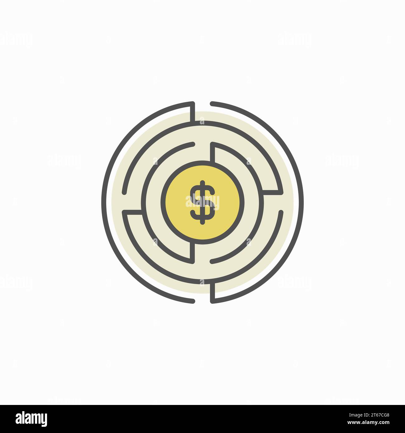 Money labyrinth Stock Vector Images - Alamy
