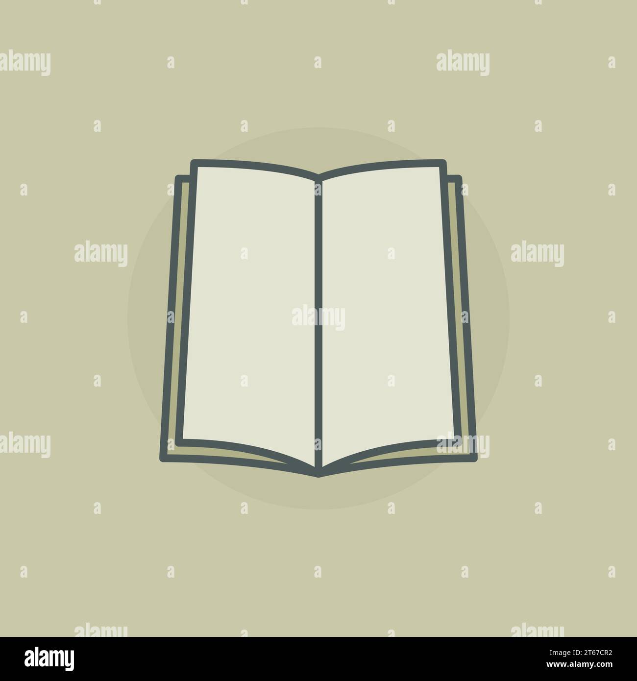 Colorful open book icon - vector education concept symbol or logo ...