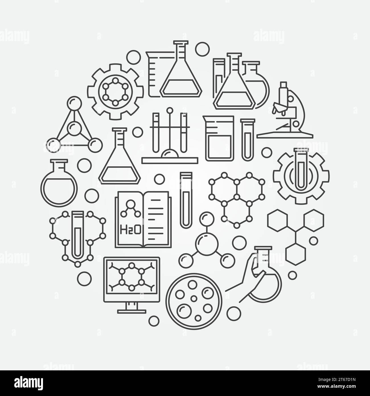 H2o process Stock Vector Images - Alamy