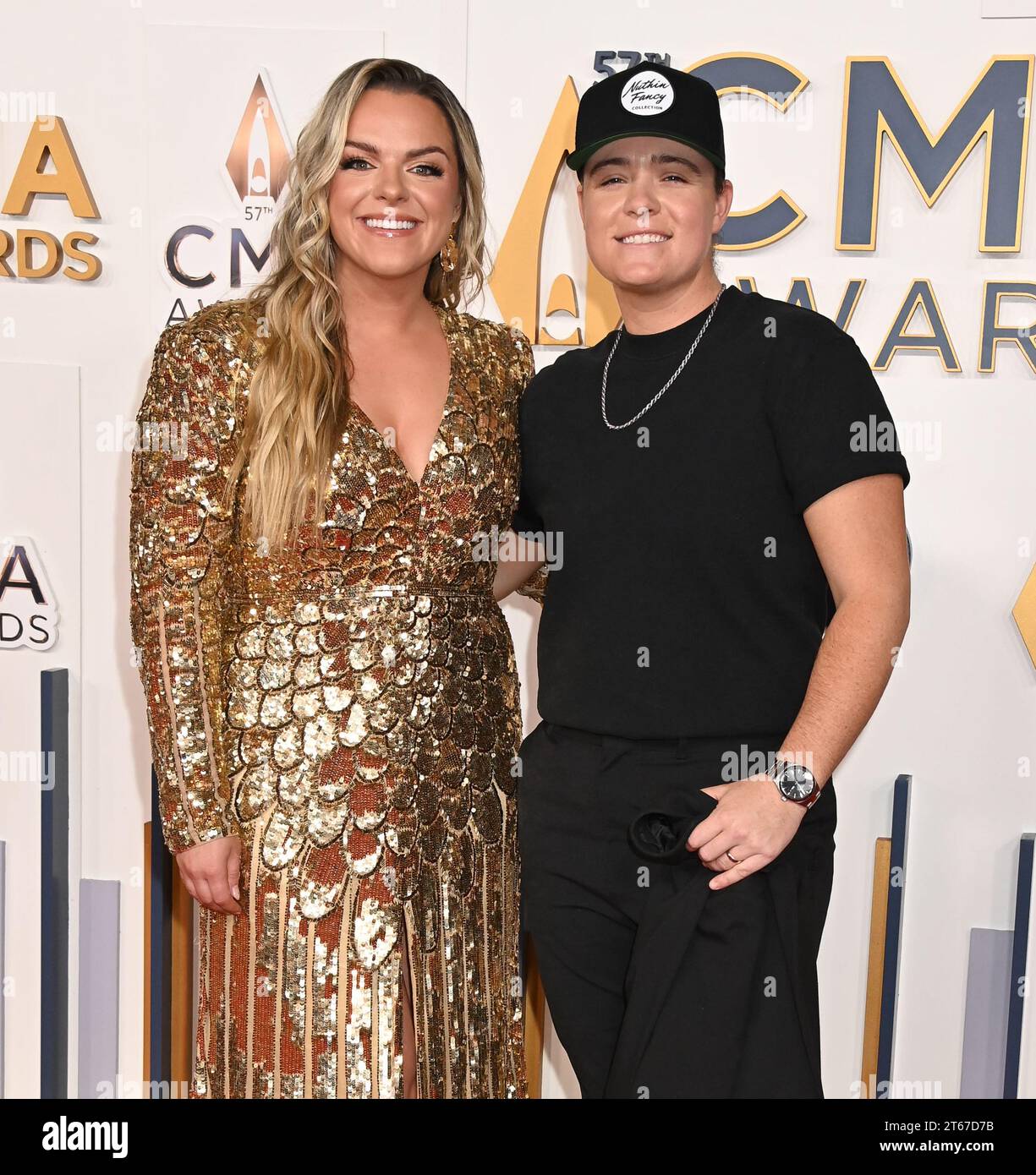 Lily Rose and Daira Eamon arriving to the 57th Annual Country Music Association Awards held at ...