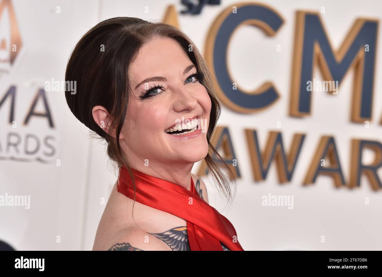 Ashley McBryde arriving to the 57th Annual Country Music Association ...