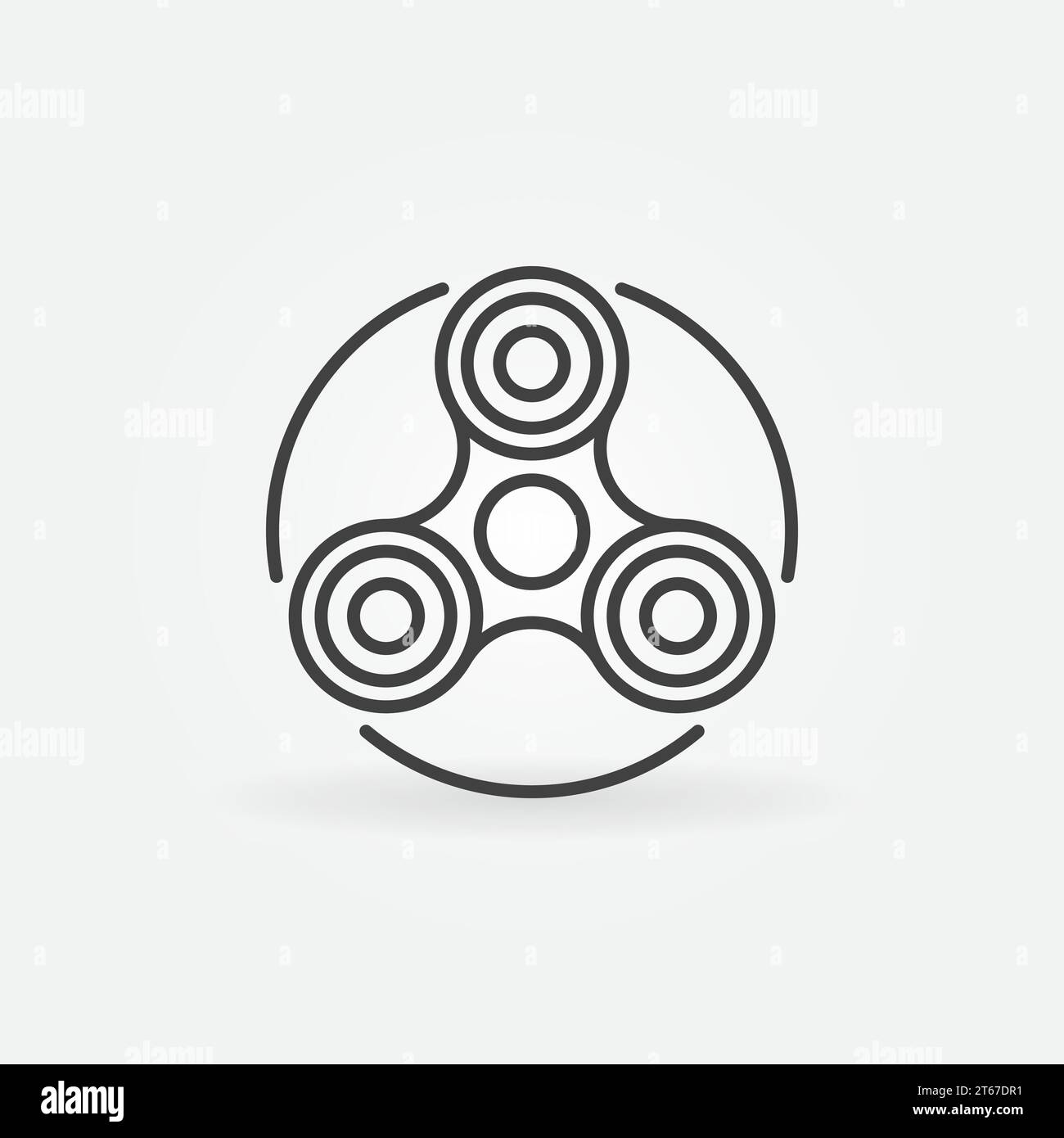 Spinner logo design bearing cool Stock Vector Images - Alamy