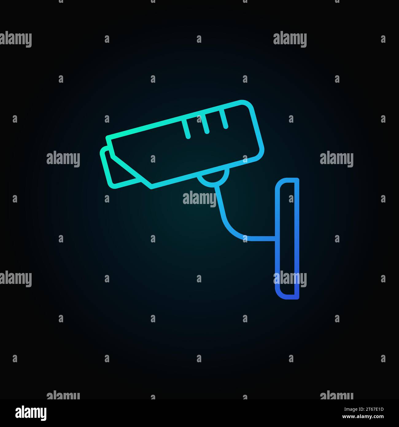 Security camera line blue Stock Vector Images - Alamy